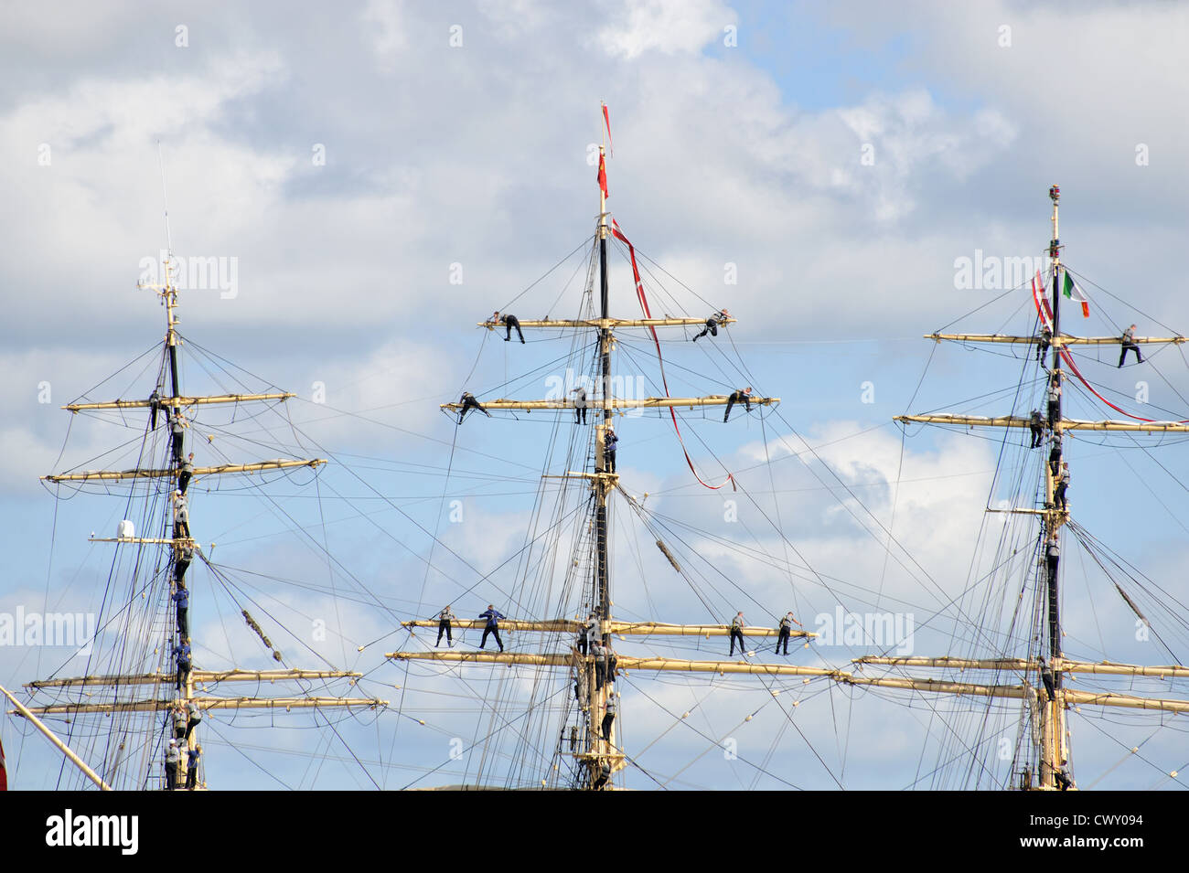 "Sagres" in The tall ships races Dublin Ireland 2012. School ship of ...