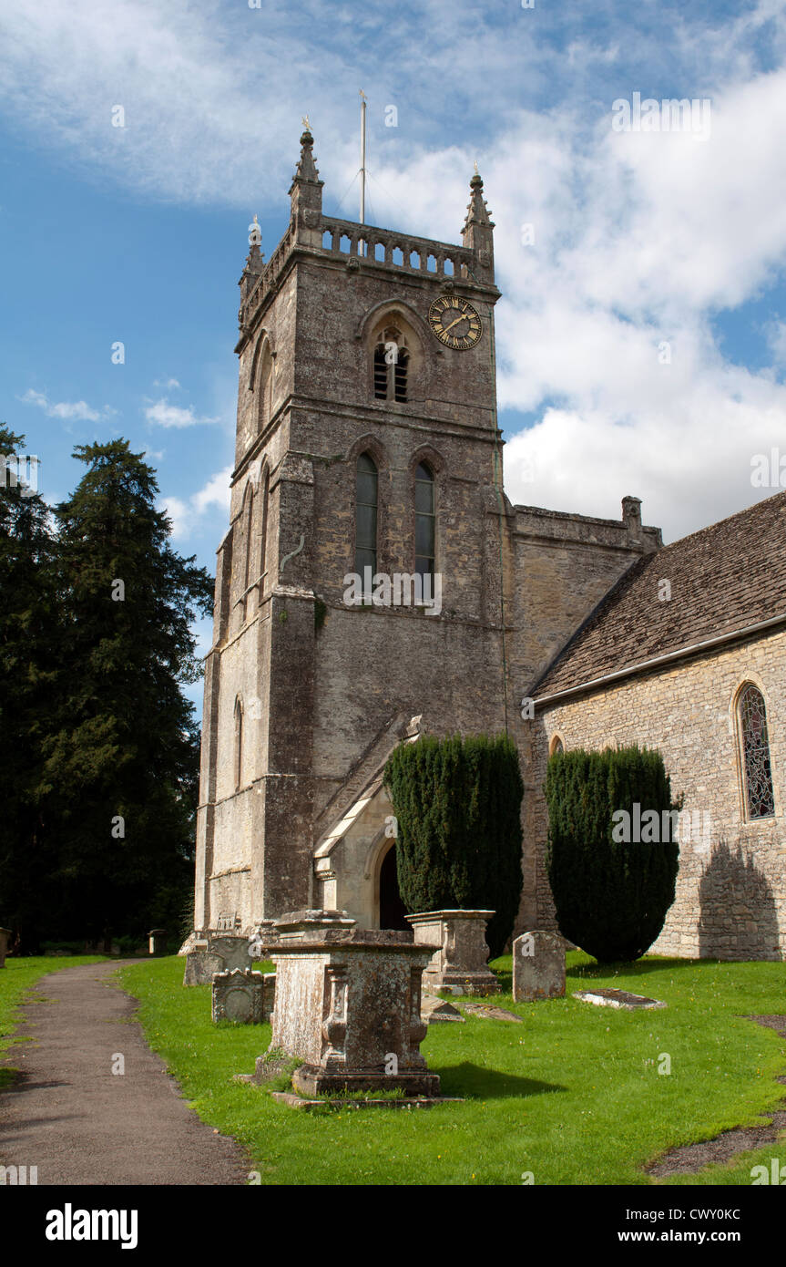 St. John the Baptist Church, Coln St. Aldwyns, Gloucestershire, UK ...
