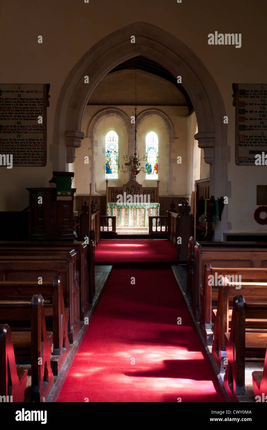 St. John the Baptist Church, Coln St. Aldwyns, Gloucestershire, UK ...