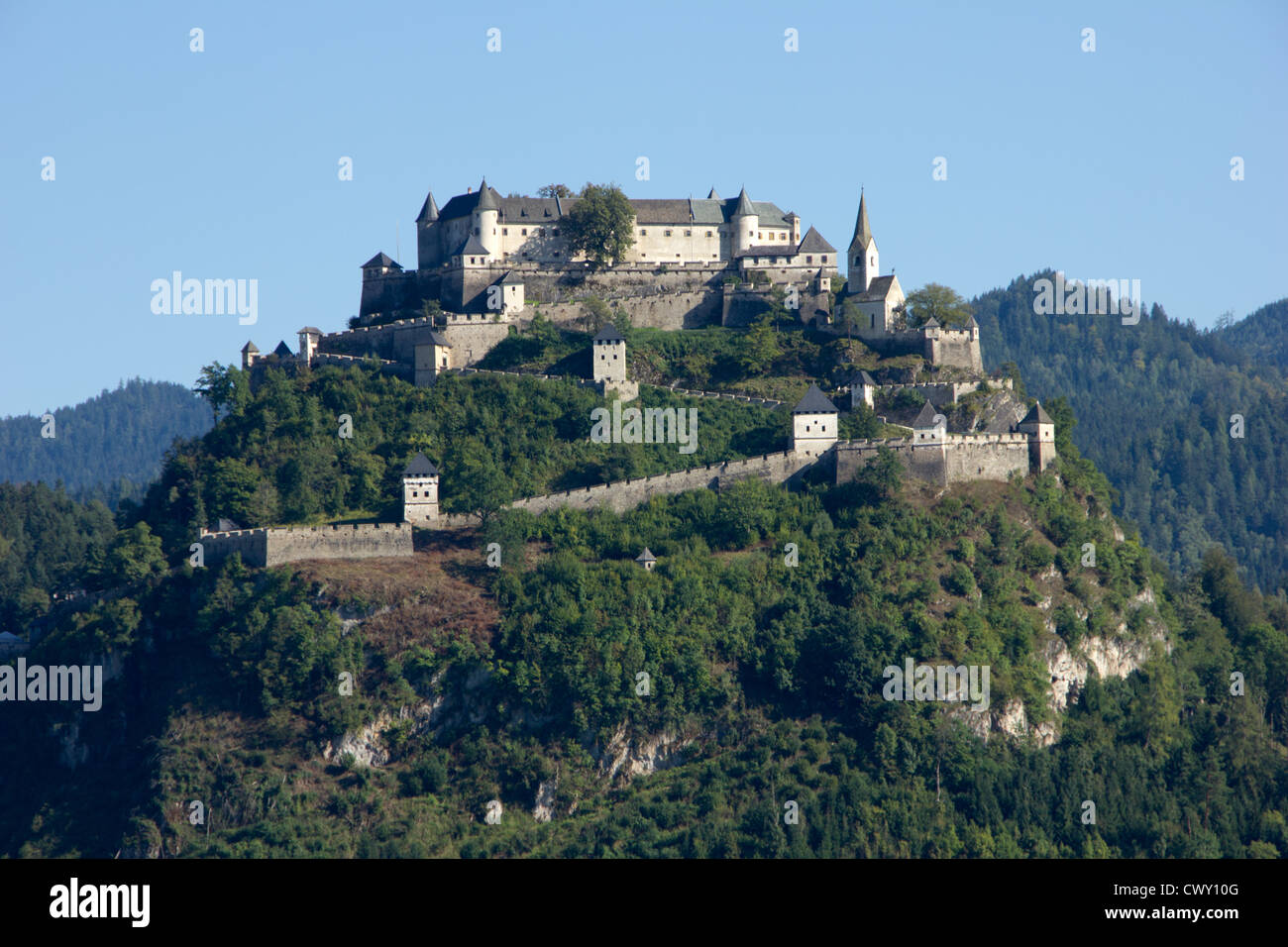 A beautiful castle in the landscape Stock Photo - Alamy