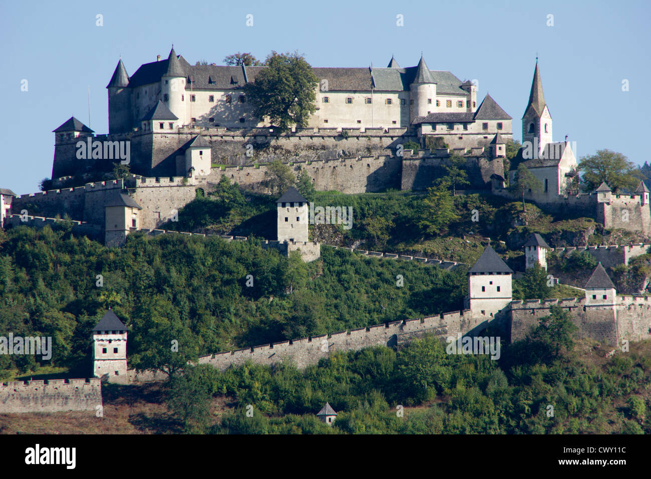 A beautiful castle in the landscape Stock Photo - Alamy