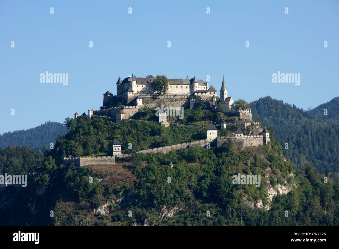 A beautiful castle in the landscape Stock Photo - Alamy