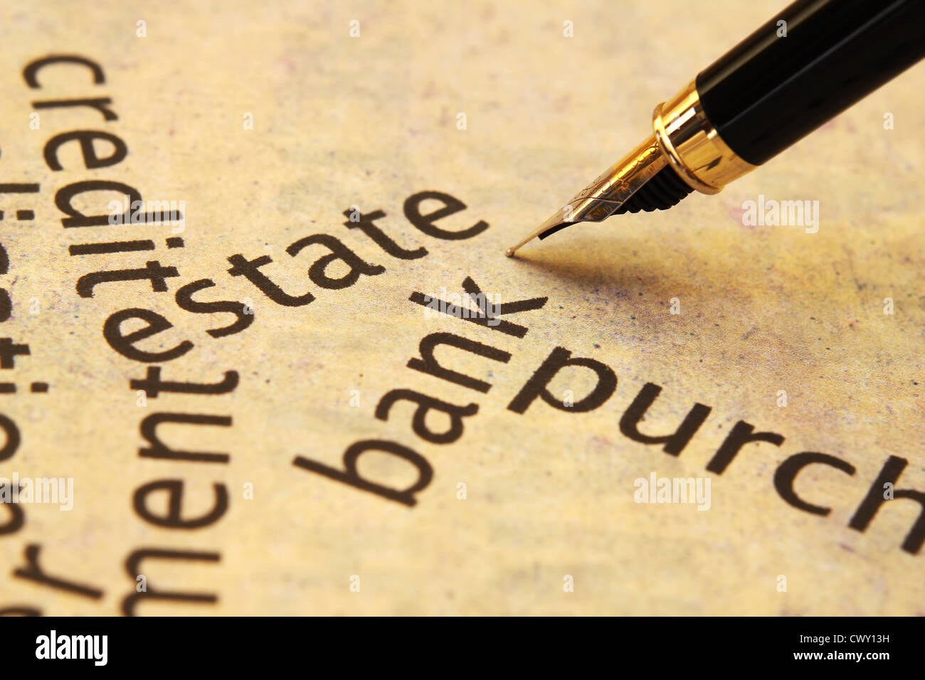 Sales bank and house concept Stock Photo - Alamy