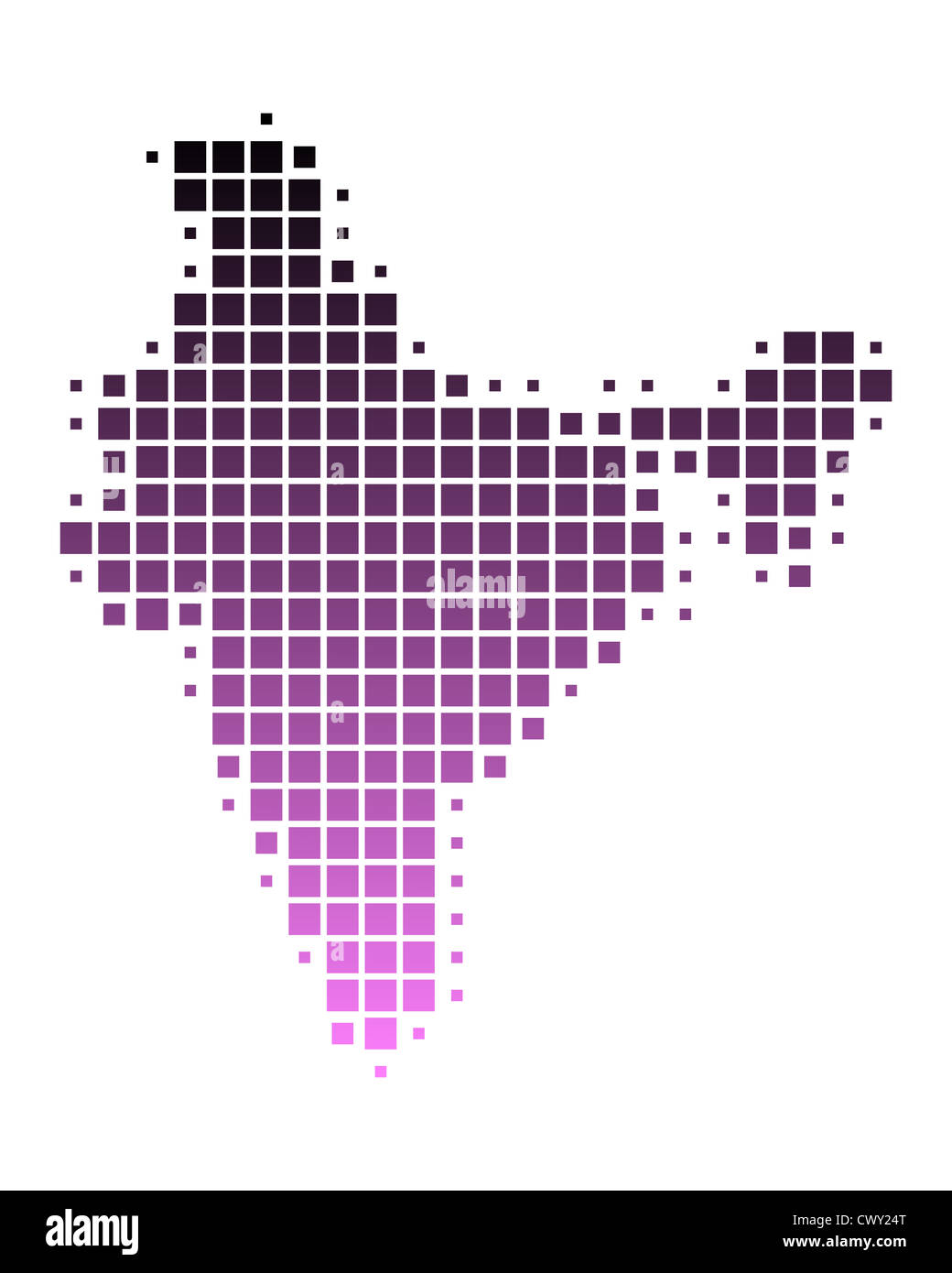 Map of India Stock Photo - Alamy