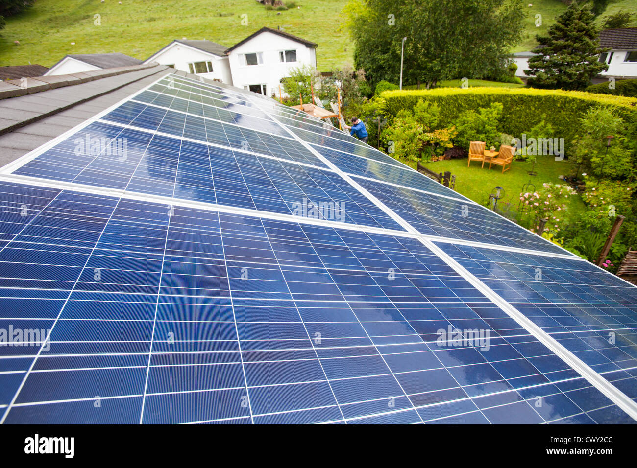 Roof solar panel electricity hi-res stock photography and images - Alamy