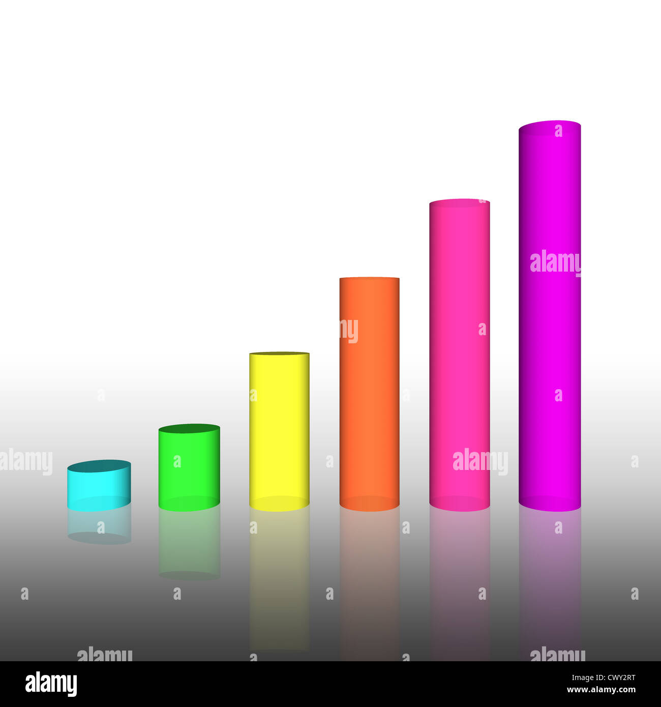 3D bar graph Stock Photo - Alamy