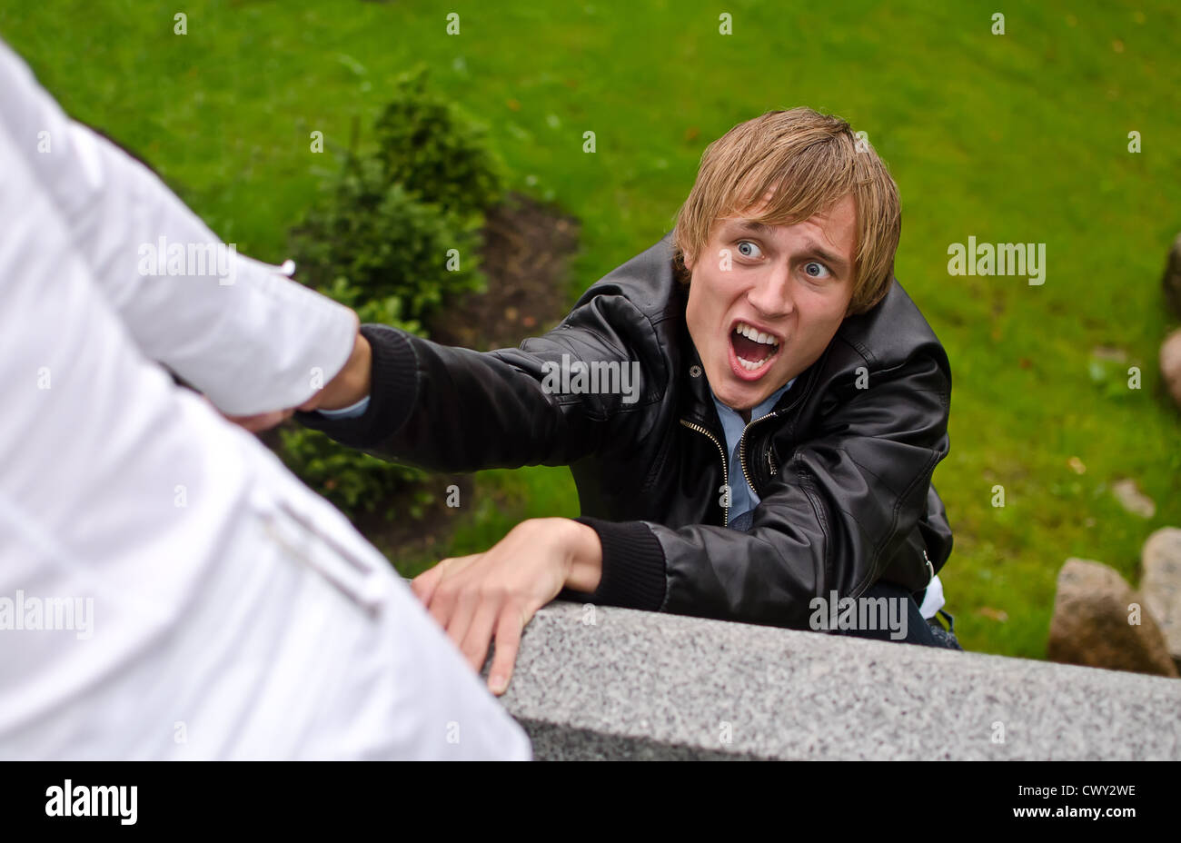 Man falling down hi-res stock photography and images - Alamy