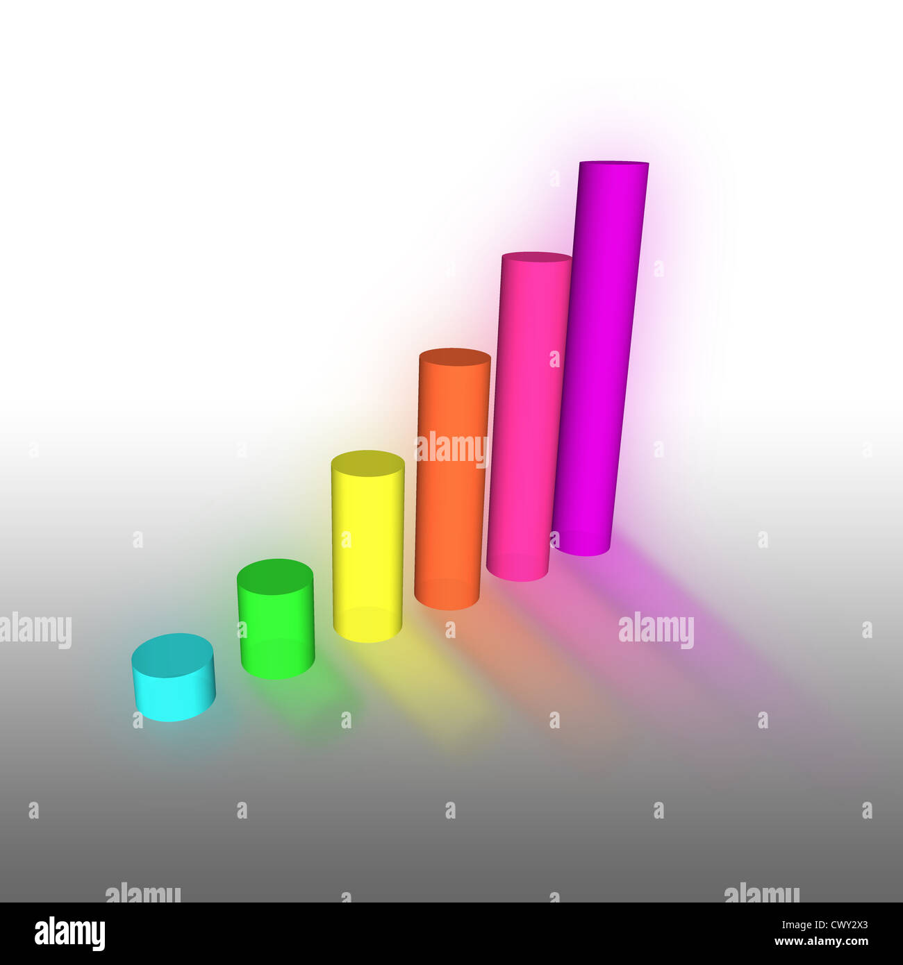 3D bar graph Stock Photo - Alamy