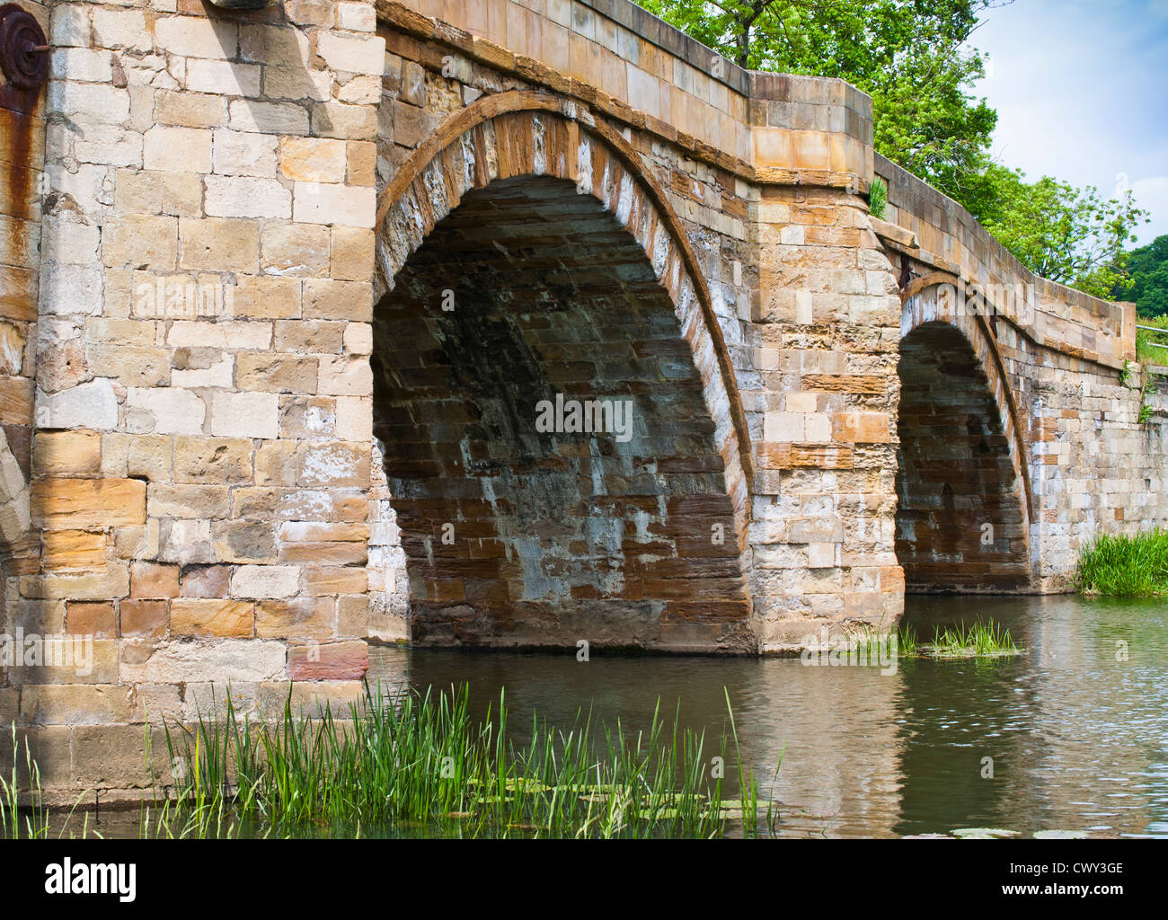 Bridge over the River Derwent Stock Photo - Alamy
