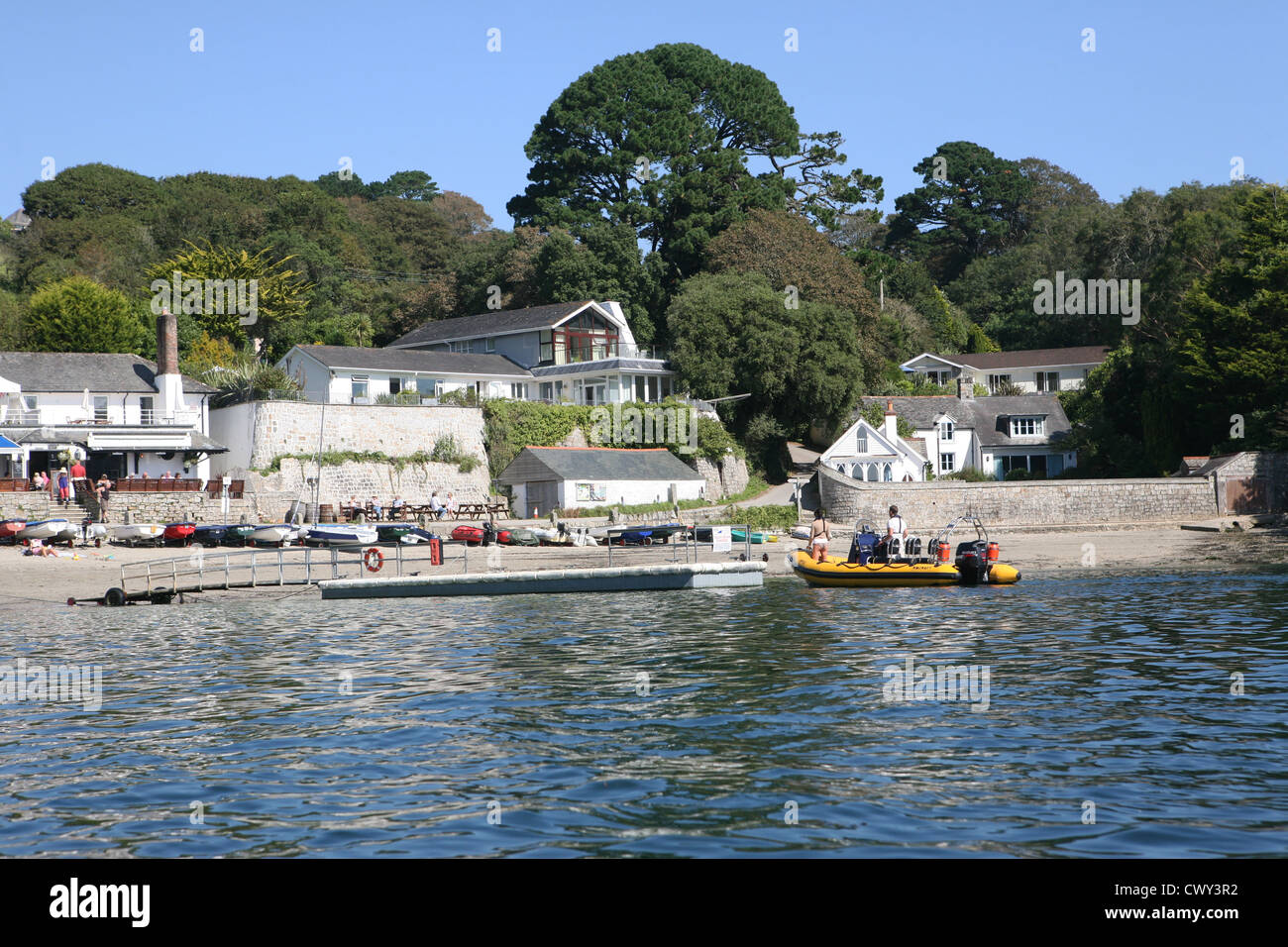 Helford Passage Helford River Cornwall England UK GB Stock Photo ...