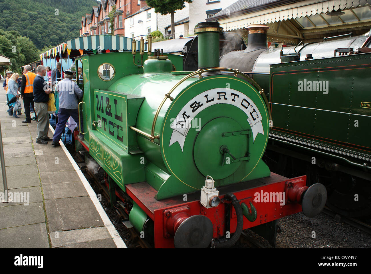 Ivor the Engine at the steam preservation railway at Llangollen, Wales ...