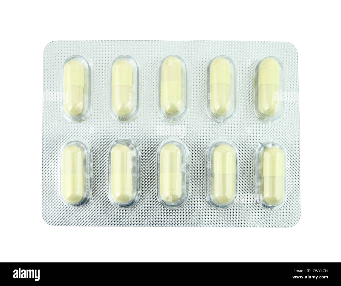 pills pack on white background Stock Photo - Alamy