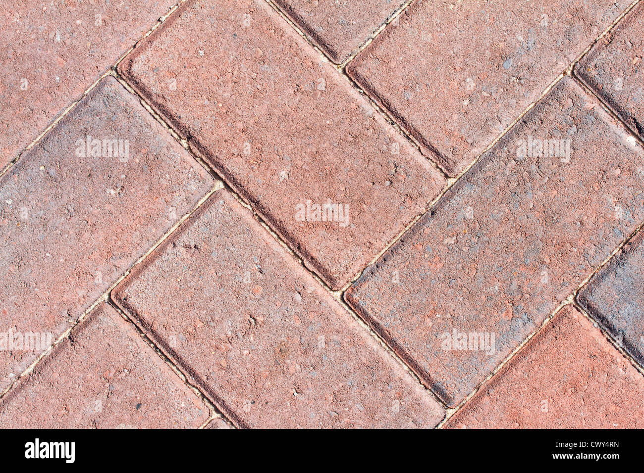 Close up image of red block pavior driveway Stock Photo - Alamy