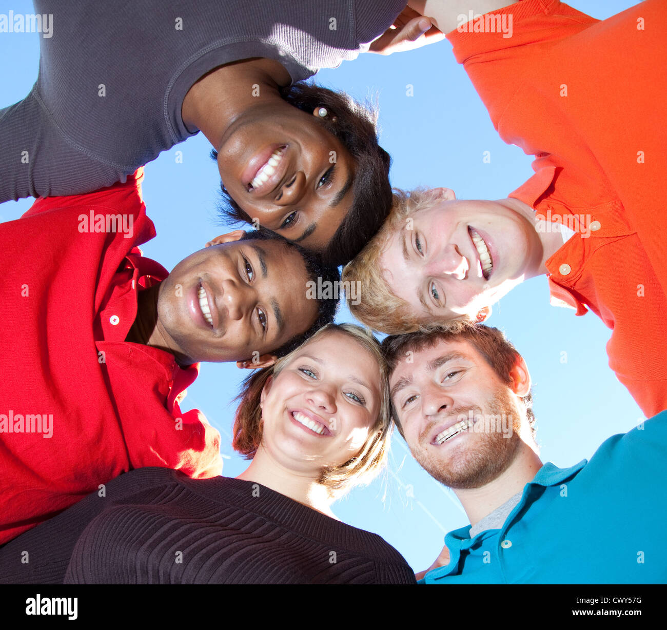 Smiling Faces Of Friends