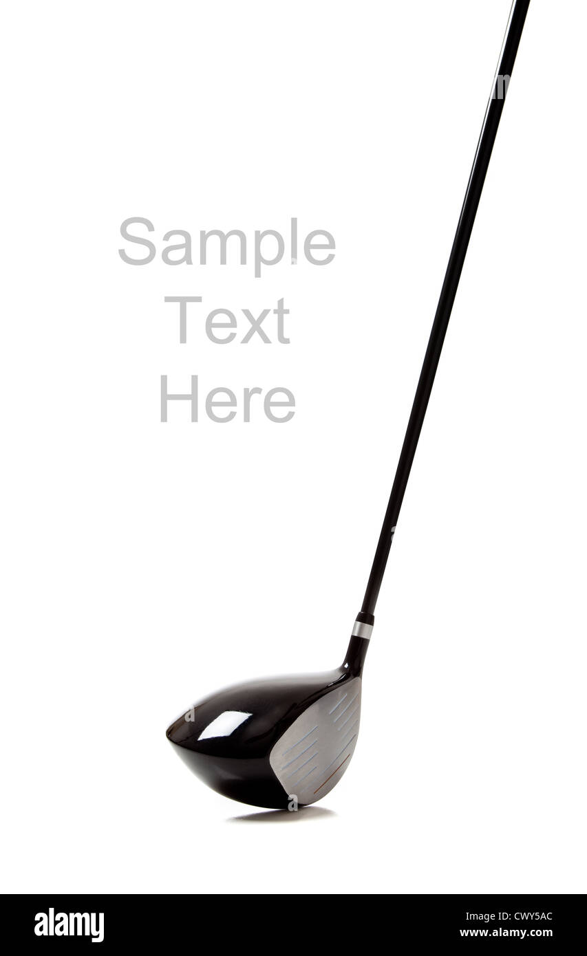 A golf club/driver on a white background with copy space Stock Photo ...