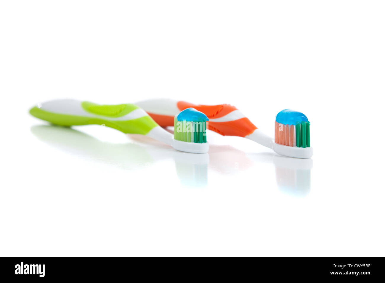 Close up toothbrushes Cut Out Stock Images & Pictures - Alamy