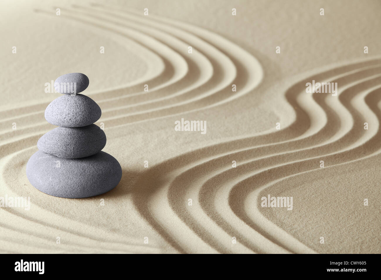 japanese zen garden meditation stone concept for balance harmony and ...