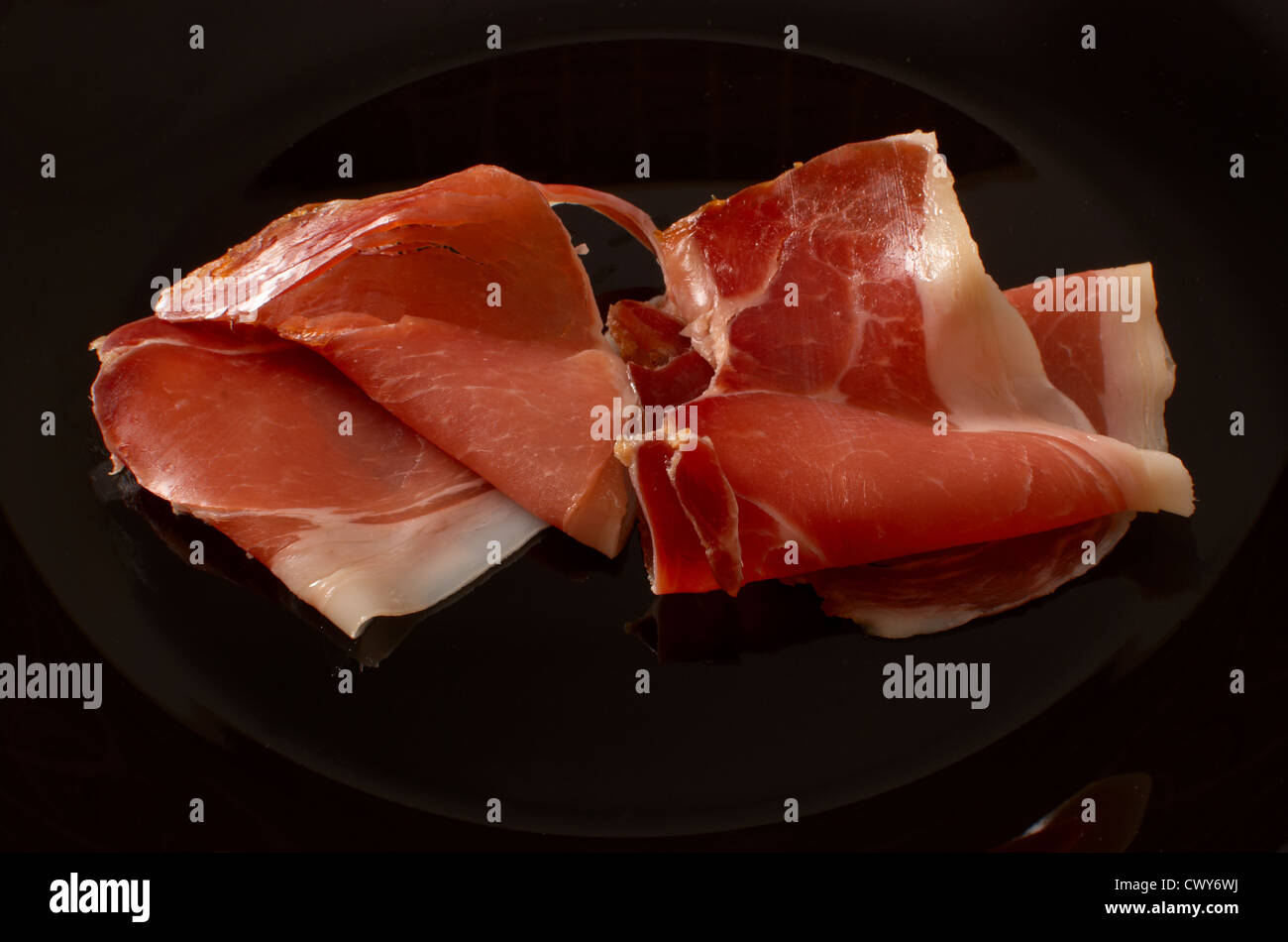 Spanish serrano ham Stock Photo - Alamy