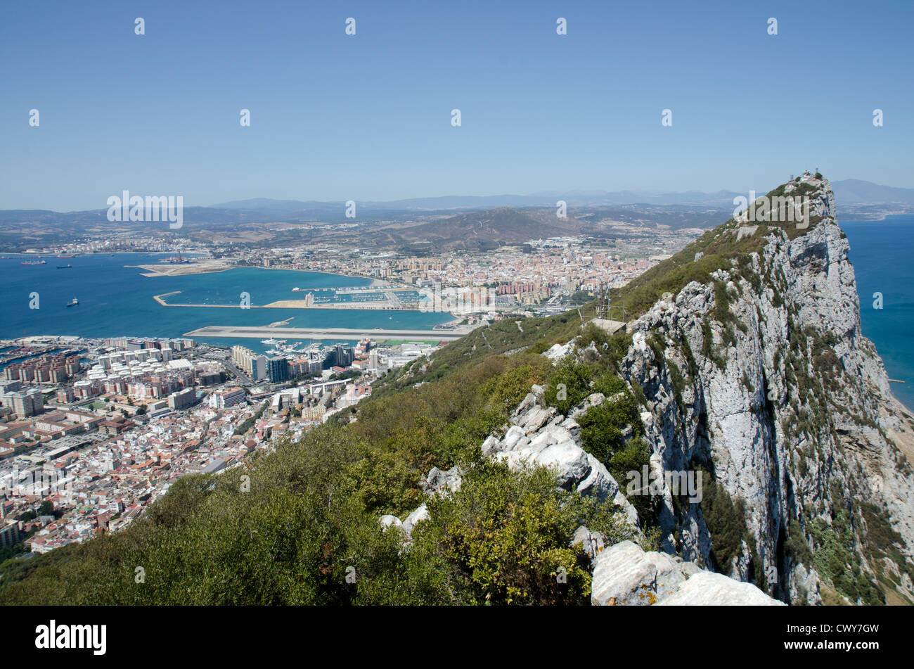 Rock of gibraltar town hi-res stock photography and images - Alamy