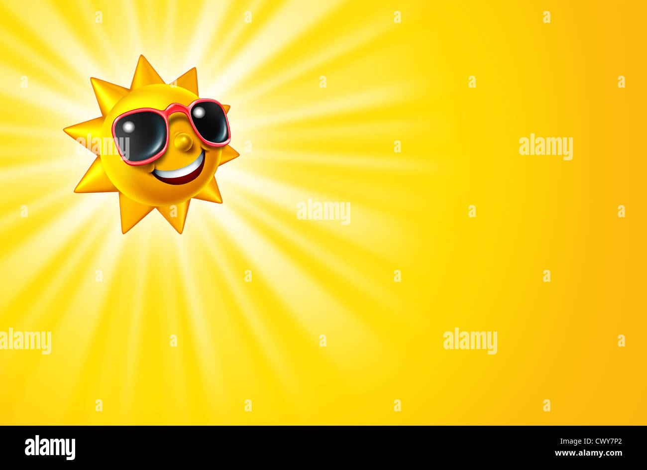 Sun hot cartoon hi-res stock photography and images - Alamy