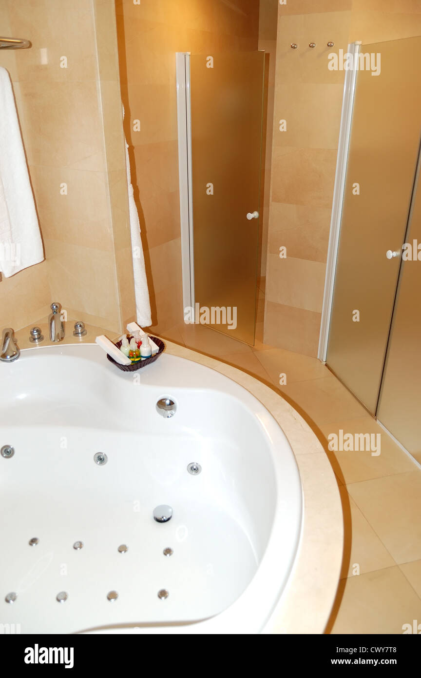 SPA interior with jacuzzi at the luxury hotel, Tenerife island, Spain ...