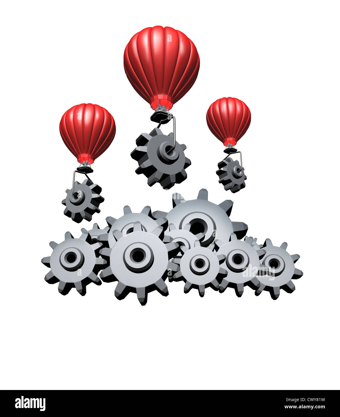 Cloud computing concept and wireless technology business symbol ...