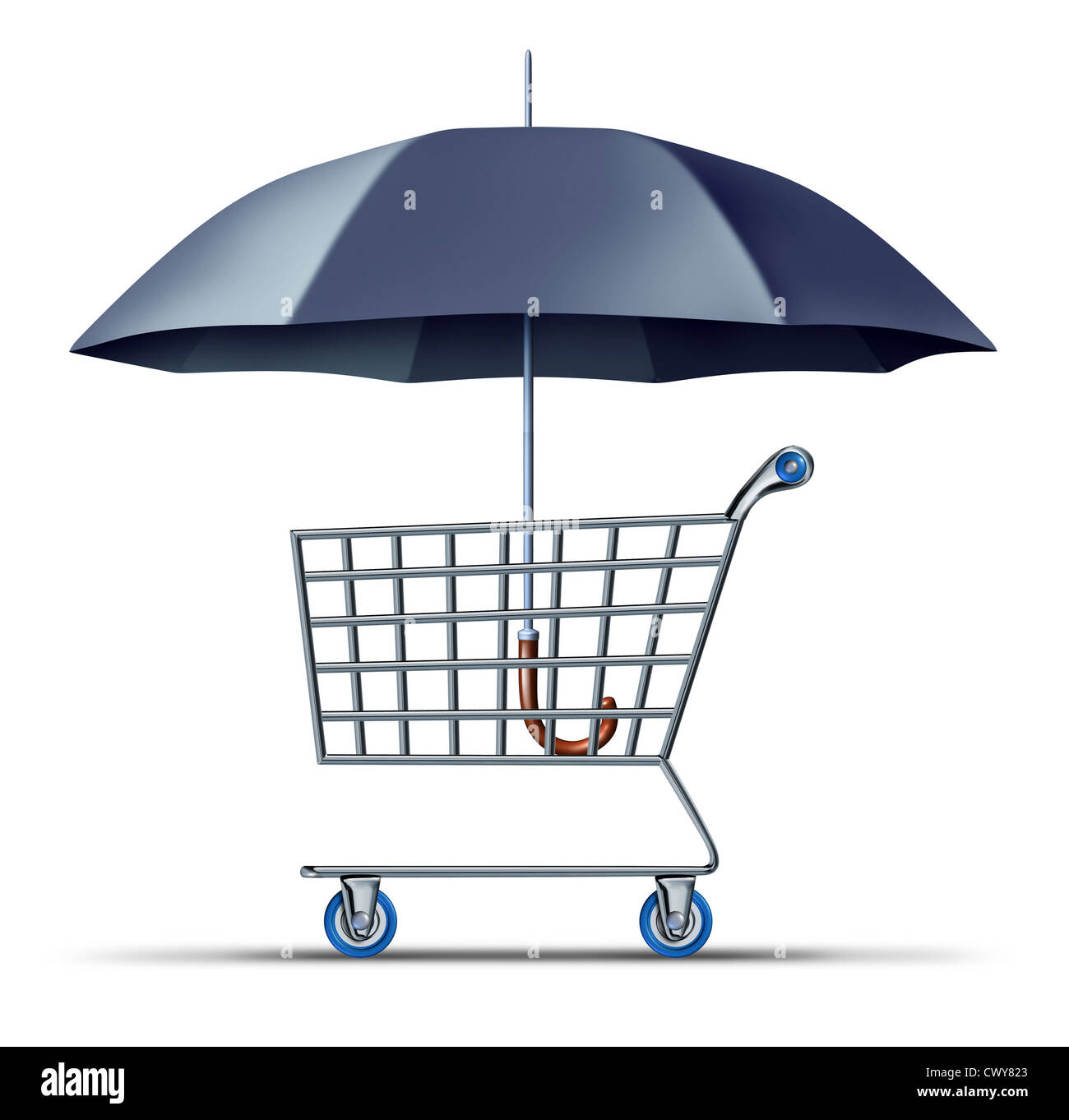 Consumer security and protection with a shopping cart being protected ...