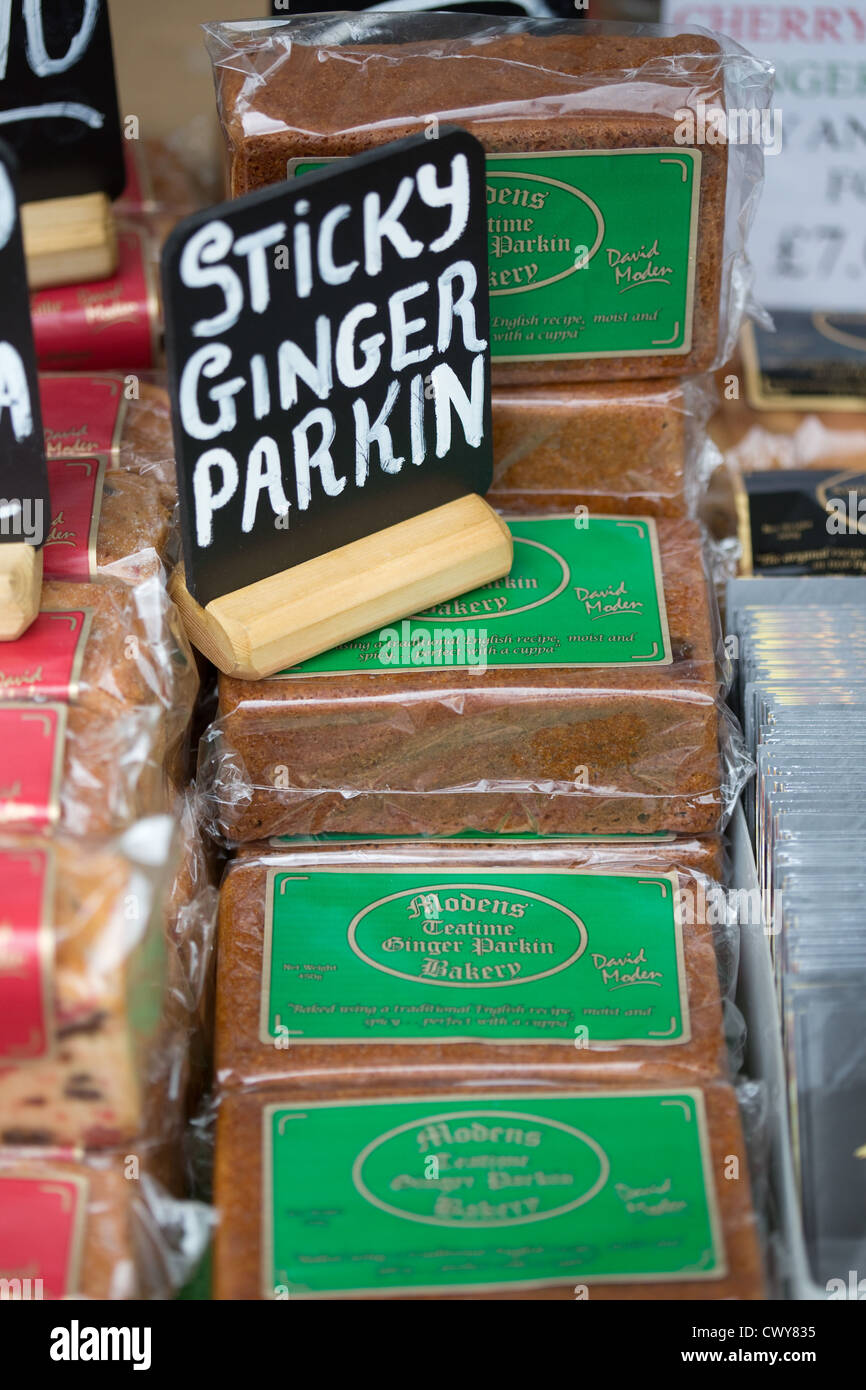Sticky Ginger Parkin Stock Photo - Alamy