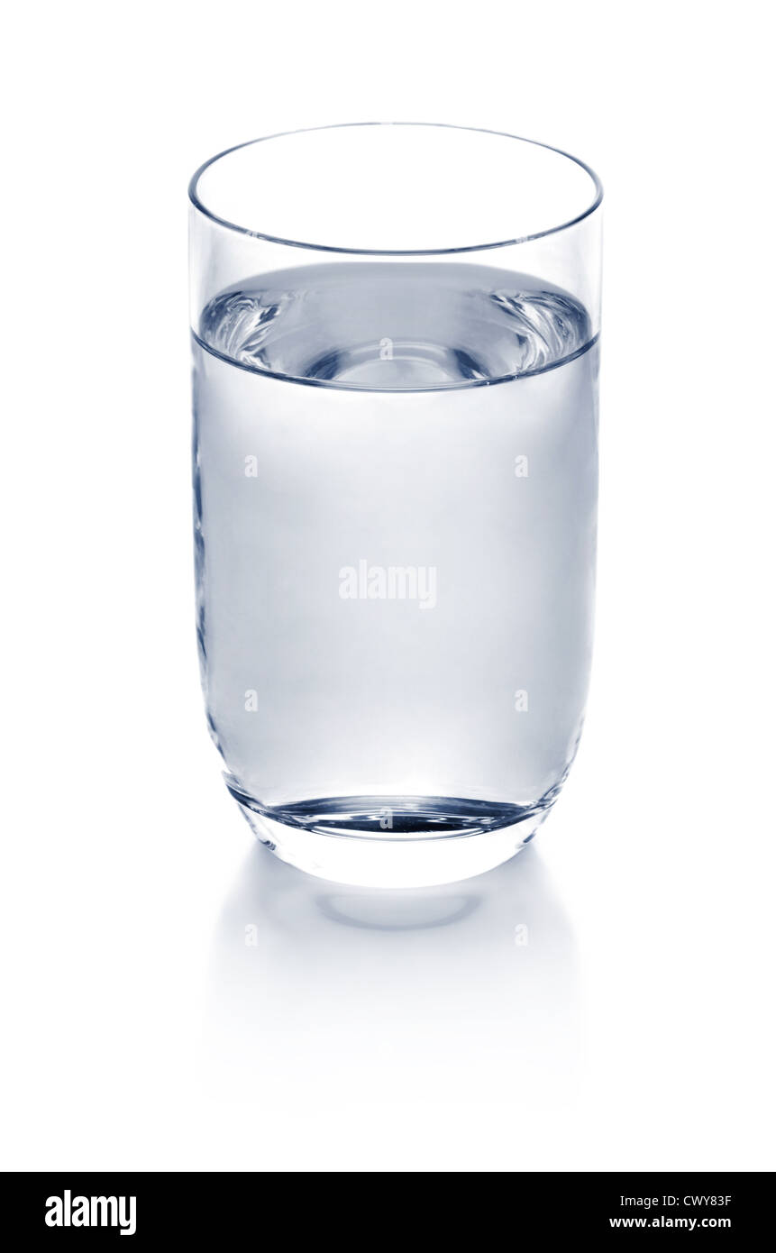glass of water isolated on white Stock Photo - Alamy