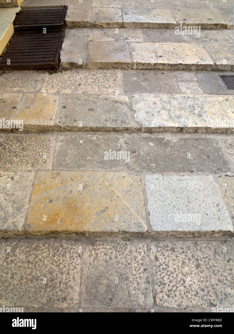 Shallow stone steps designed for easy access for the Knight's of Malta ...