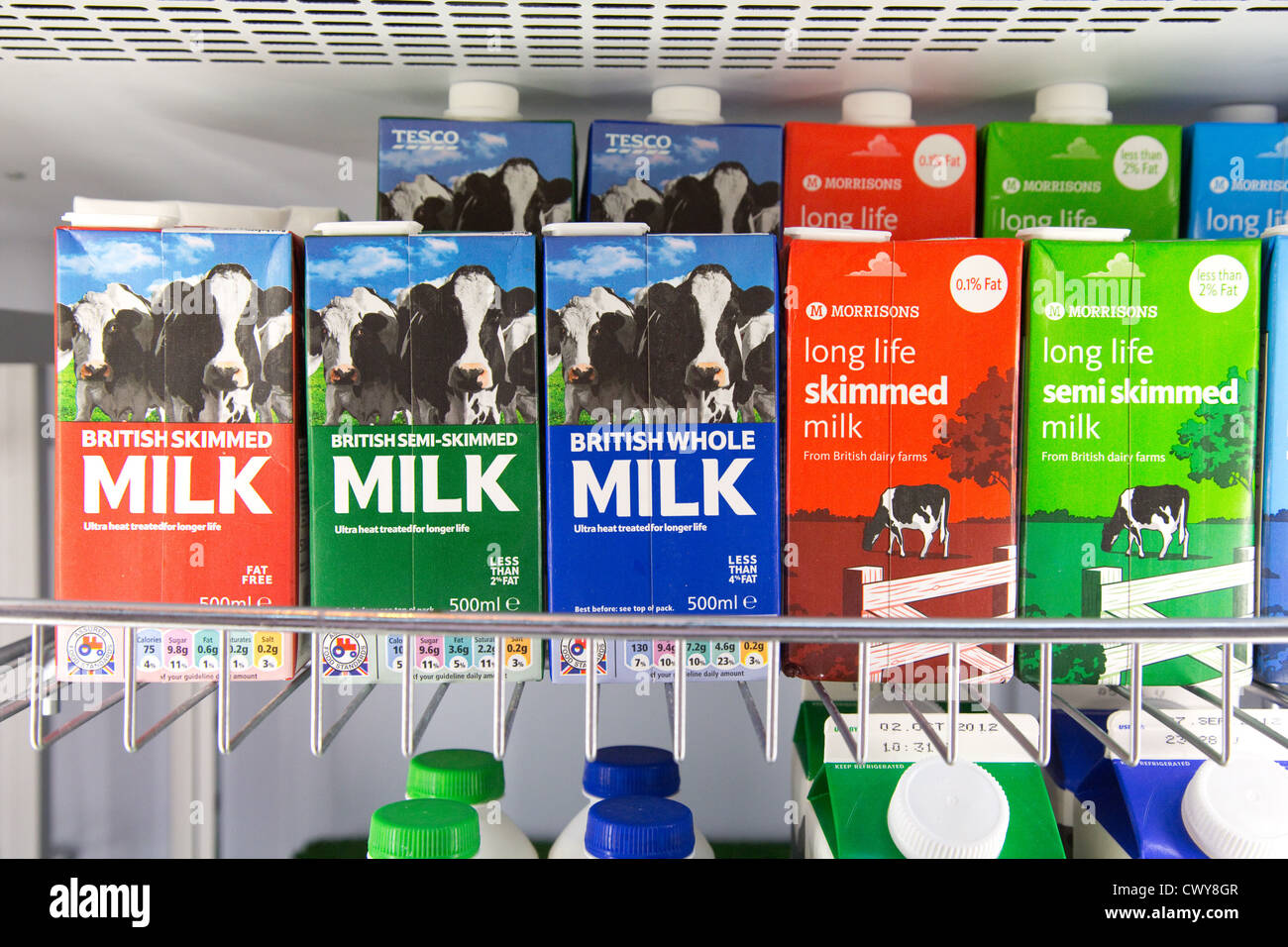 Dairy produce british milk hi-res stock photography and images - Alamy