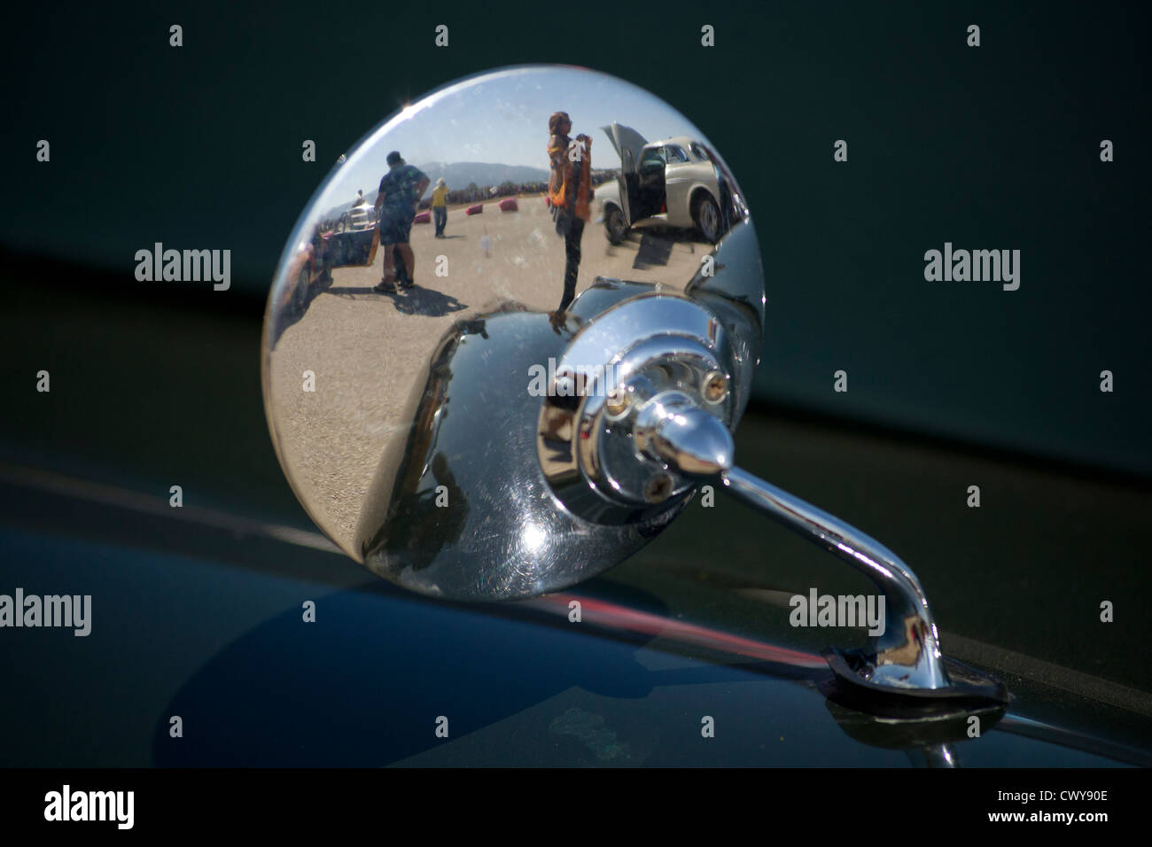 Vintage car mirror hi-res stock photography and images - Alamy