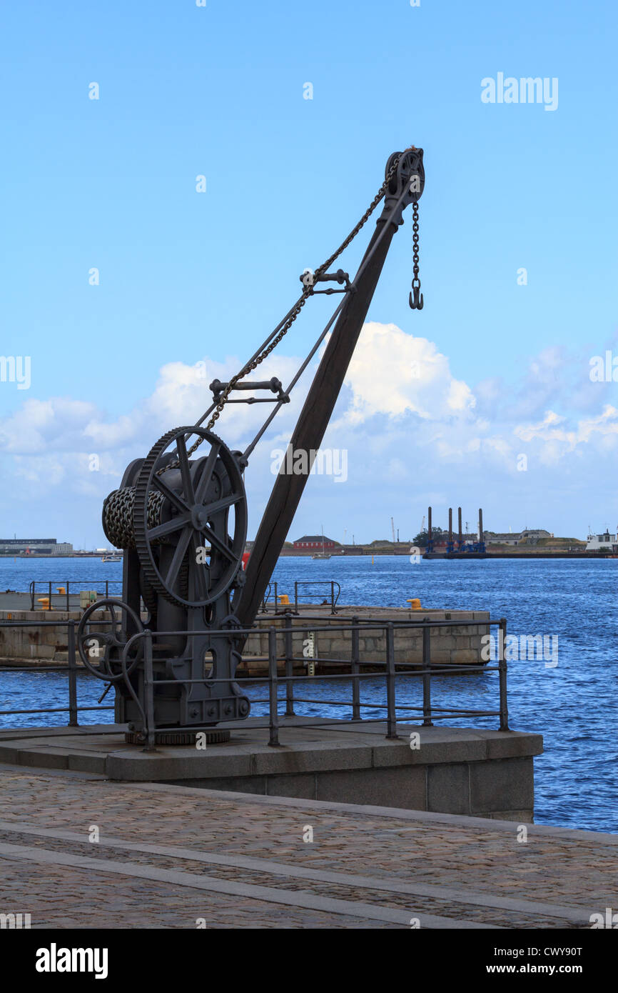 A small crane at the docks of Copenhagen Stock Photo - Alamy