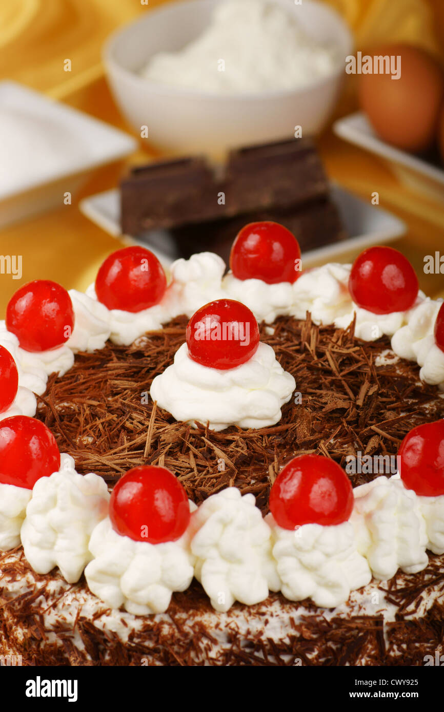 Schwarzwaelder kirschtorte hi-res stock photography and images - Alamy