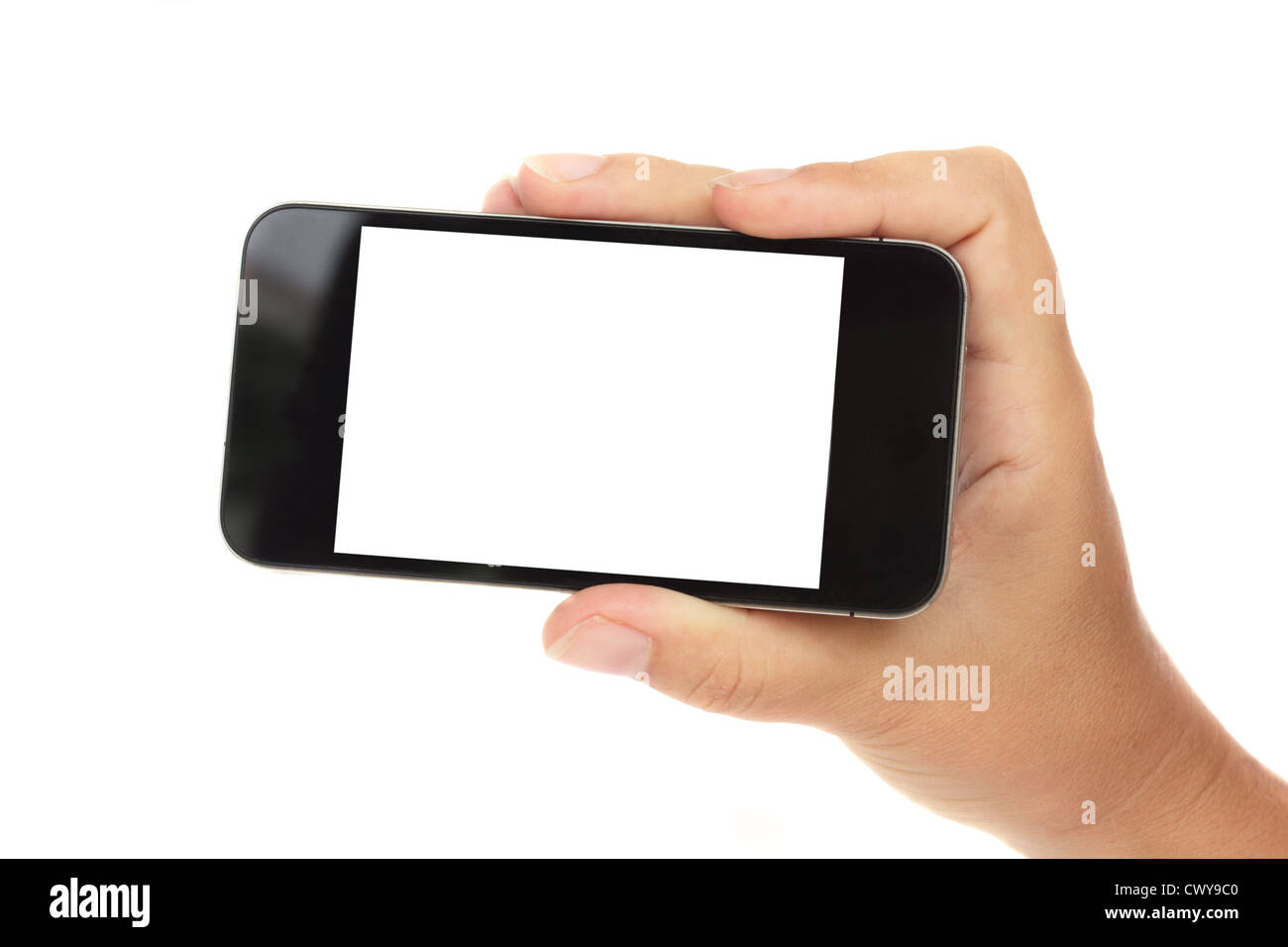 hand holding a modern smartphone Stock Photo - Alamy