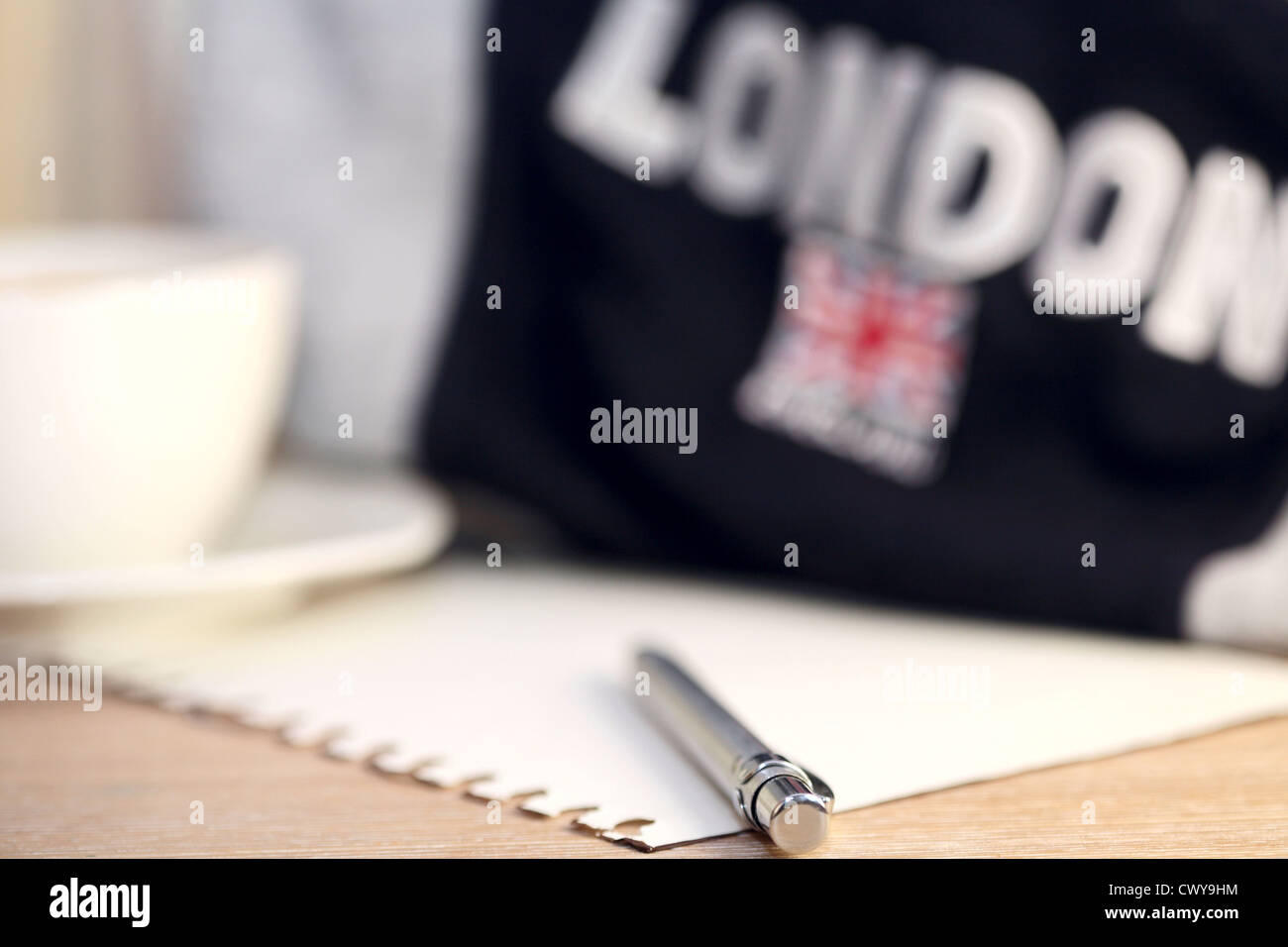 image of pen, direction to London Stock Photo - Alamy