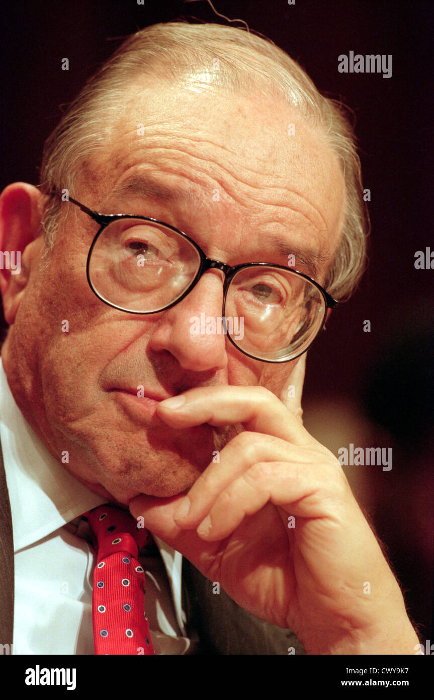 Federal Reserve Chairman Alan Greenspan testifies in the Senate Budget ...