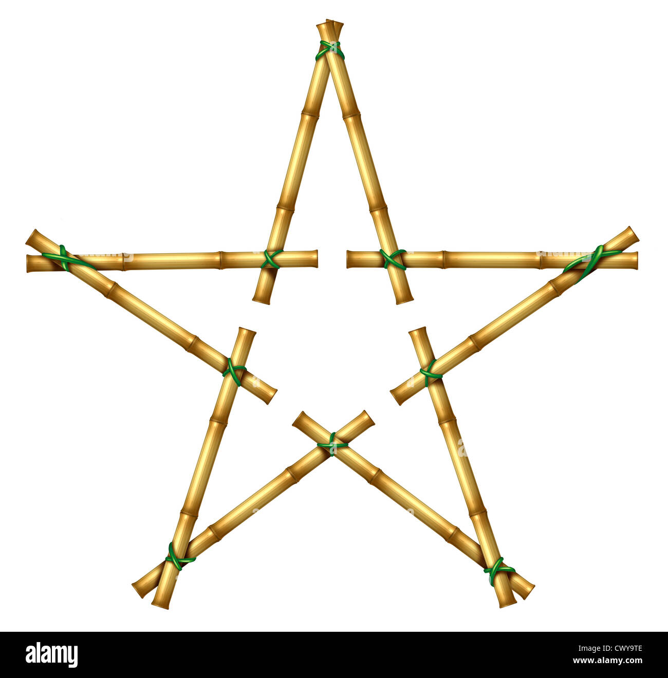 Tied to poles Cut Out Stock Images & Pictures - Alamy