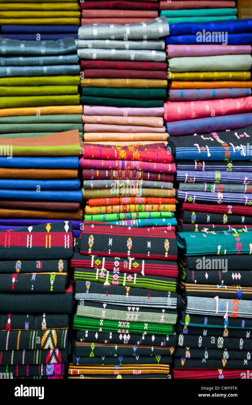 Myanmar, Burma, Mandalay. Locally-produced Fabric Stock Photo - Alamy
