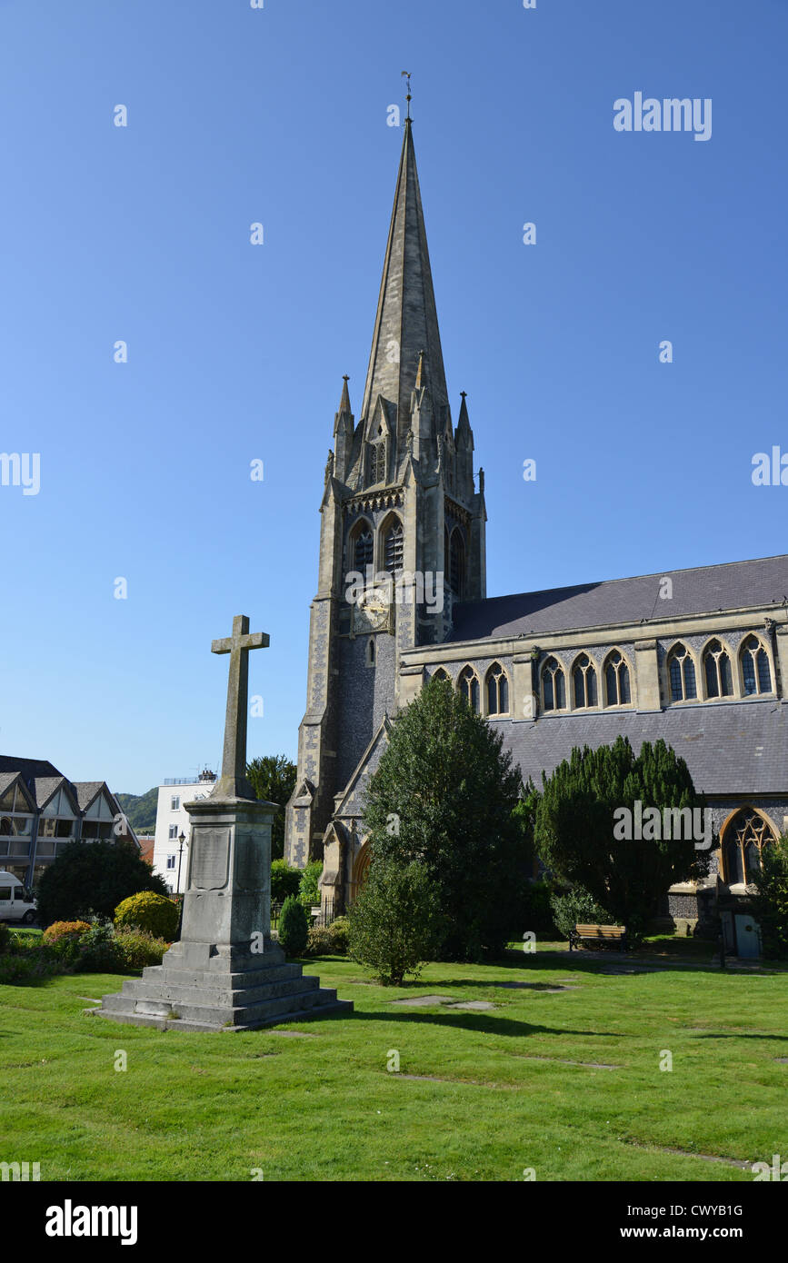 St Martin's Church, Dorking, Surrey, England, United Kingdom Stock ...