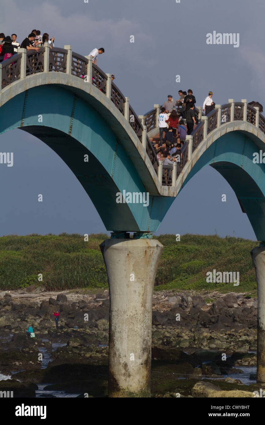 Part of the 8-arched bridge at Sanxiantai in Taidong County on Taiwan's ...