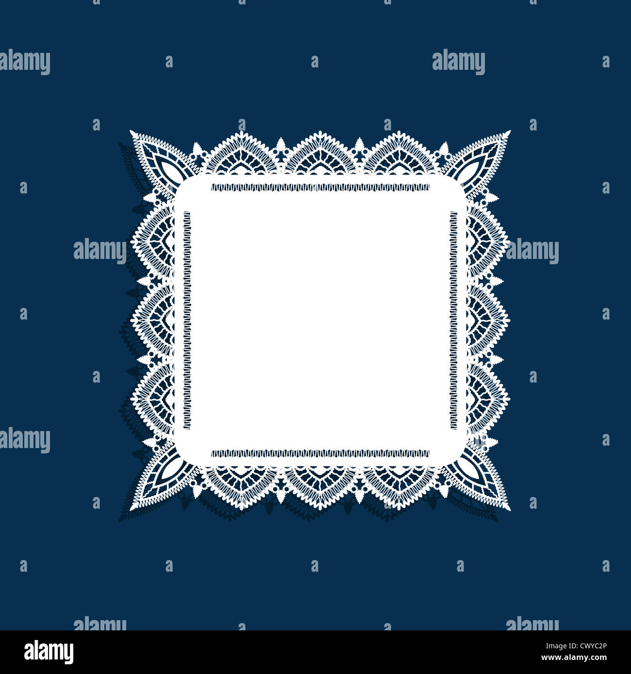 Doily square hi-res stock photography and images - Alamy