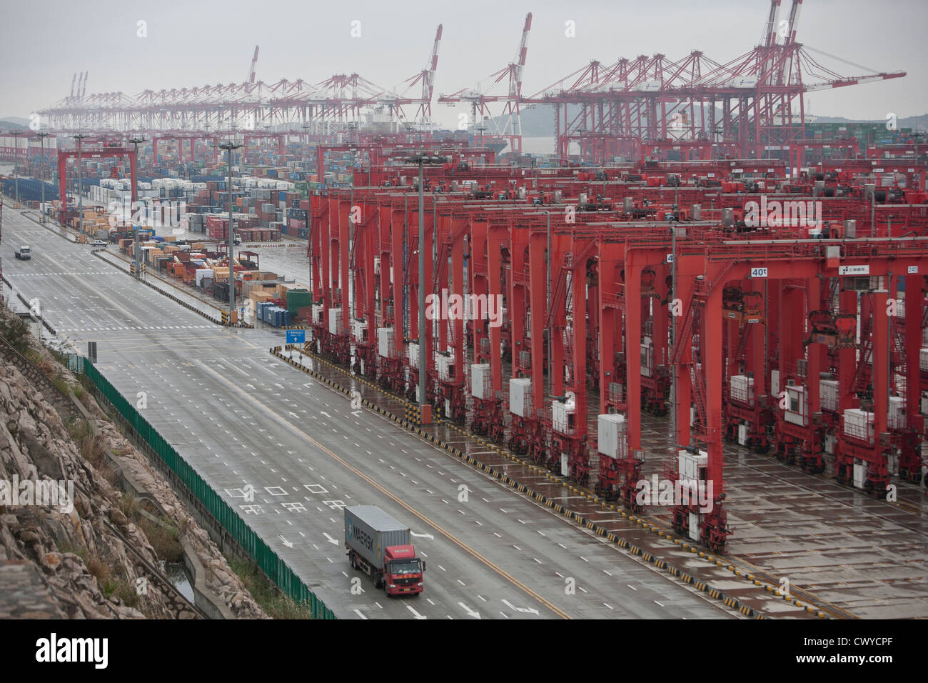Yangshan Deep-Water Port of Shanghai Stock Photo - Alamy
