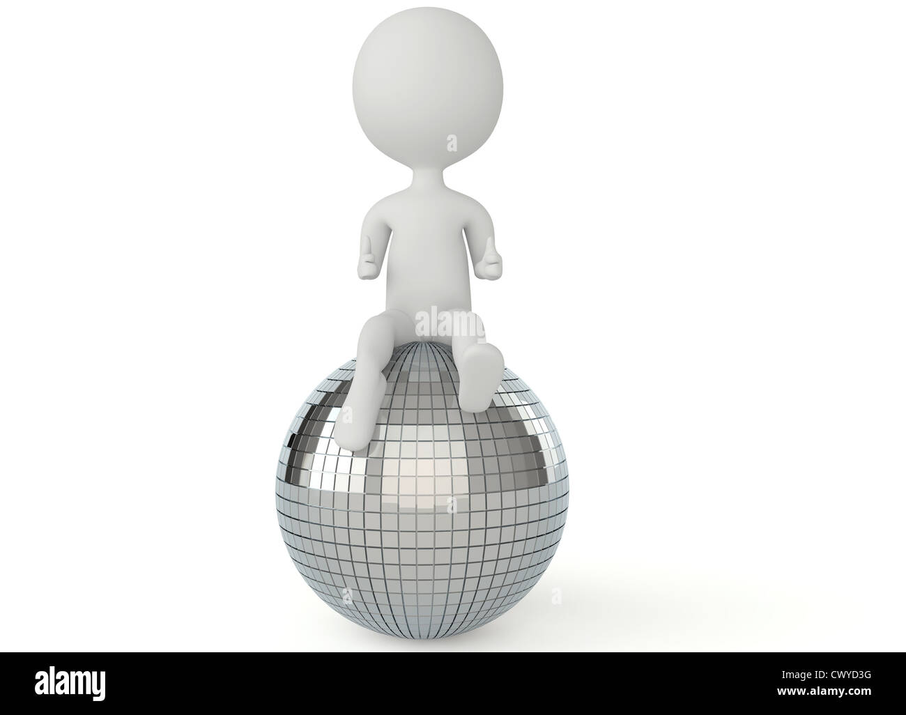 3d man party disco ball hi-res stock photography and images - Alamy