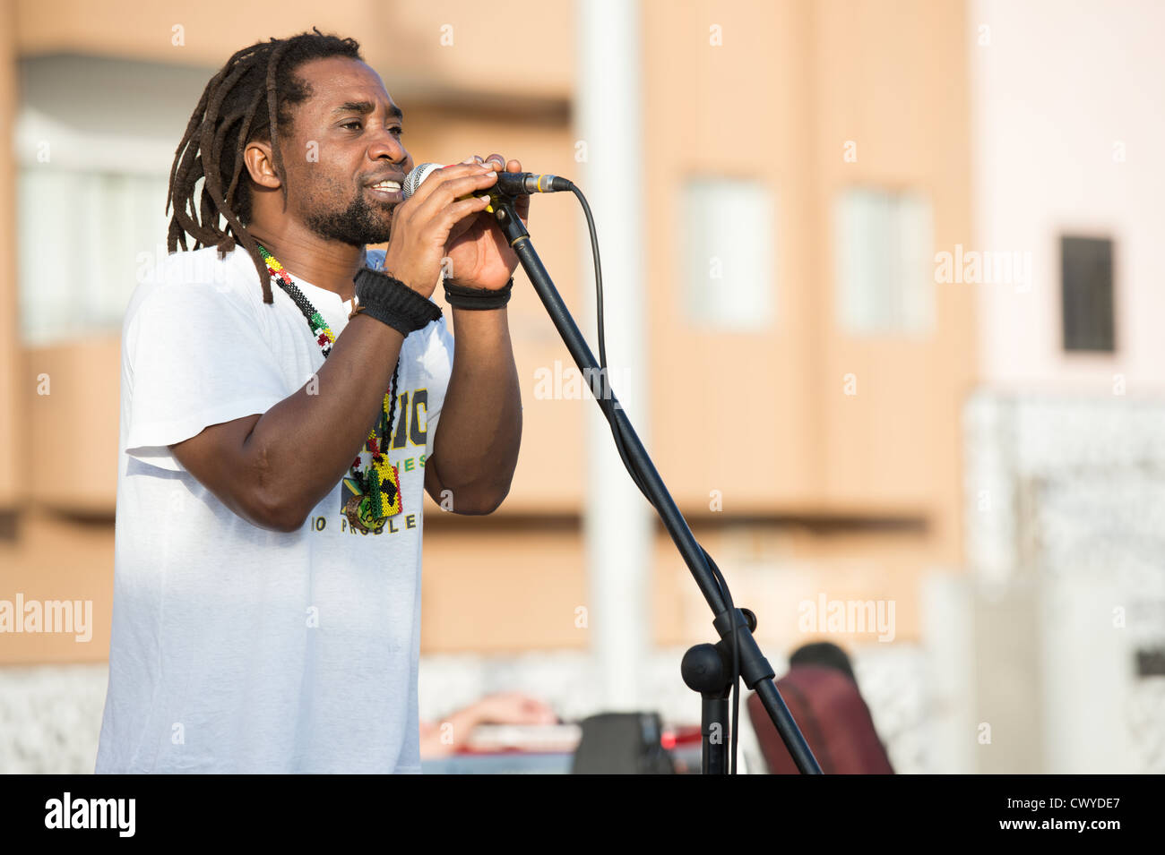 Las Palmas, Spain-September 8, 2012: Reggae band Riseland, from ...