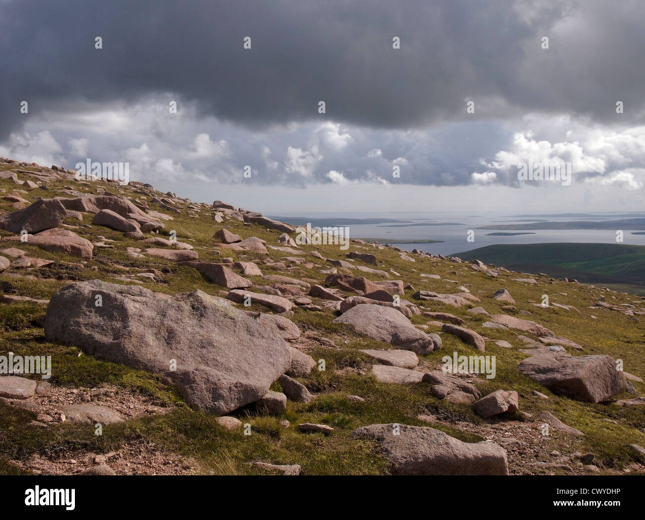 Granite boulders, Ronas Hill, Shetland Stock Photo - Alamy