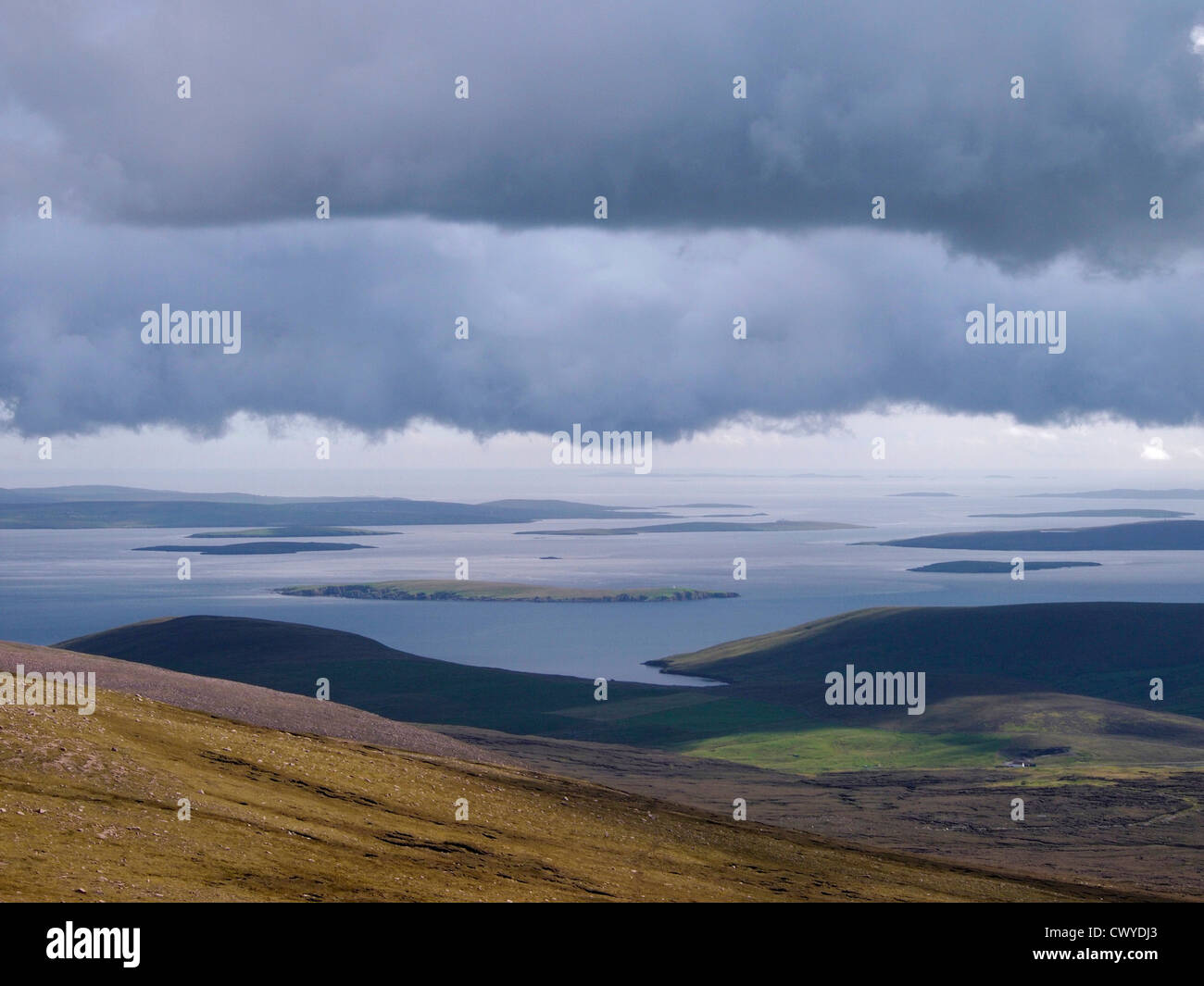 View east from Ronas Hill, Mainland, Shetland Stock Photo - Alamy