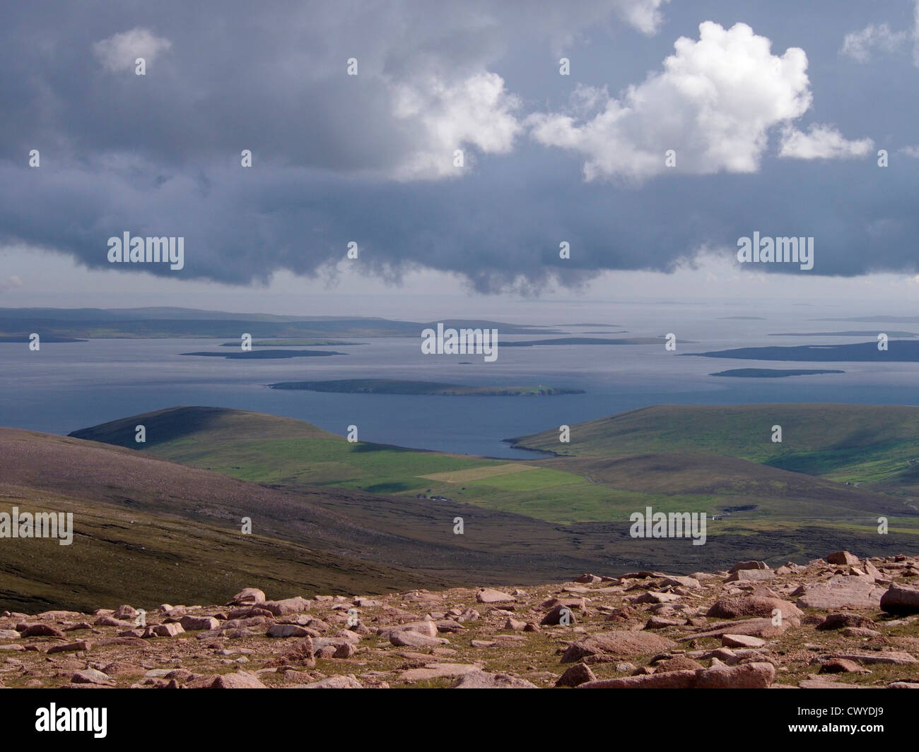 View east from Ronas Hill, Mainland, Shetland Stock Photo - Alamy