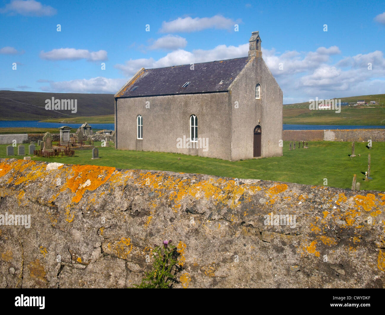 Church, Tresta, Fetlar, Shetland Stock Photo - Alamy
