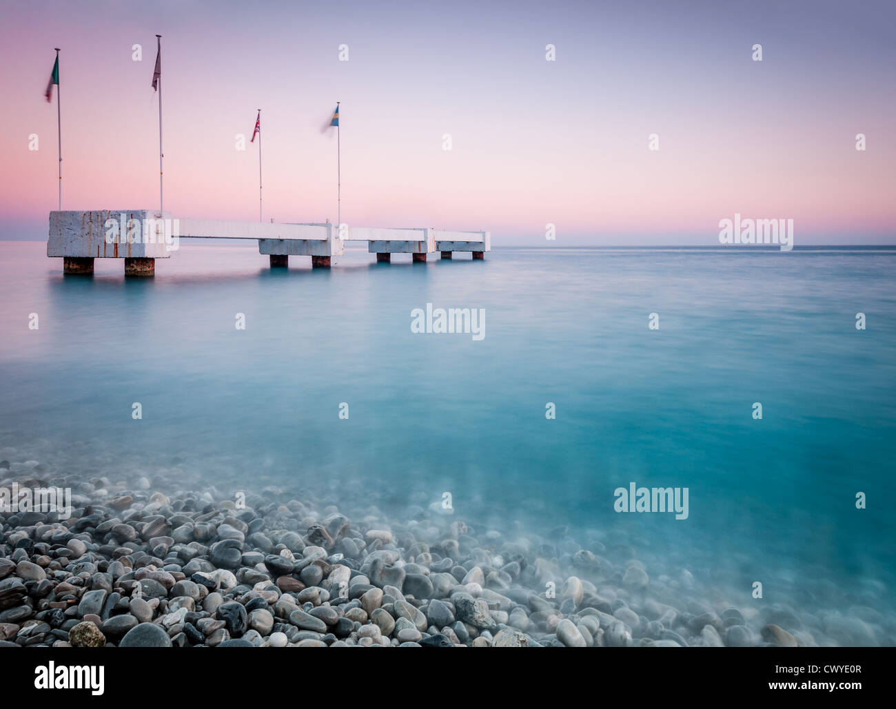 Beautiful calm sea sunset hi-res stock photography and images - Alamy